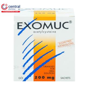 [CHÍNH HÃNG] Thuốc Exomuc 200mg điều trị viêm phổi, viêm phế quản