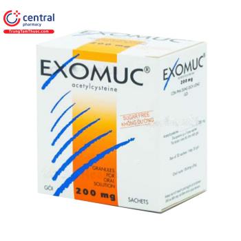 [CHÍNH HÃNG] Thuốc Exomuc 200mg điều trị viêm phổi, viêm phế quản