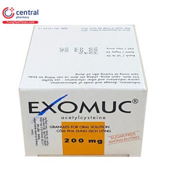 [CHÍNH HÃNG] Thuốc Exomuc 200mg điều trị viêm phổi, viêm phế quản