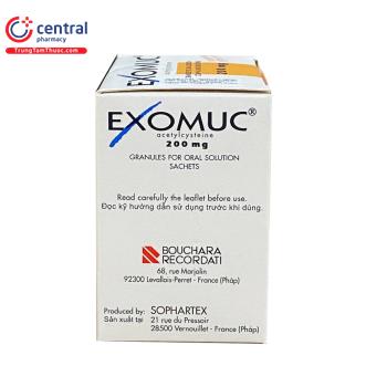 [CHÍNH HÃNG] Thuốc Exomuc 200mg điều trị viêm phổi, viêm phế quản