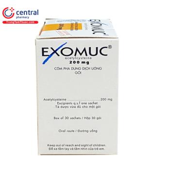 [CHÍNH HÃNG] Thuốc Exomuc 200mg điều trị viêm phổi, viêm phế quản