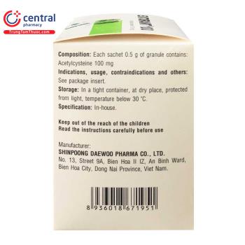 Thuốc Extorant 100 giúp tiêu chất nhầy trong bệnh hô hấp có đờm đặc