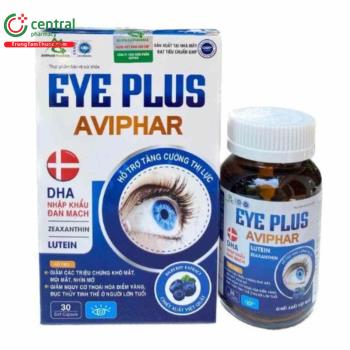 Thuốc Eye Plus Aviphar tăng cường thị lực, giảm khô mắt, mờ mắt
