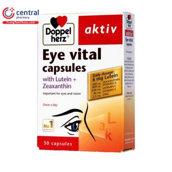 Thuốc Eye Vital Capsules: Cách dùng – liều dùng, lưu ý khi sử dụng