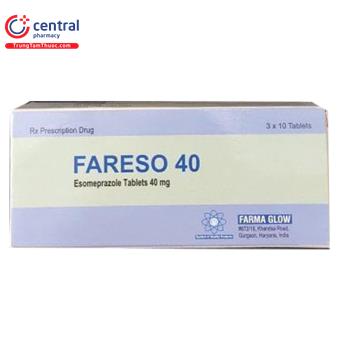 [CHÍNH HÃNG] Thuốc Fareso 40: điều trị viêm loét dạ dày- tá tràng