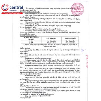 Thuốc Farizol 500 điều trị nhiễm trùng đường hô hấp, viêm tai giữa