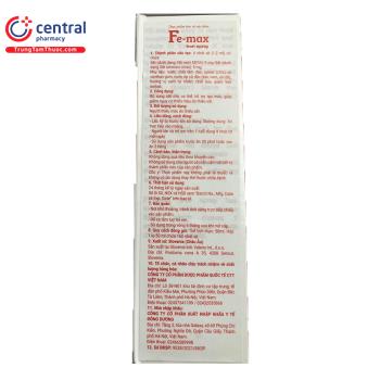 [CHÍNH HÃNG] Fe-max Iron Spray bổ sung sắt cho người lớn và trẻ em