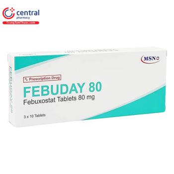 [CHÍNH HÃNG] Thuốc Febuday 80 - Giải pháp cho bệnh nhân mắc bệnh Gout