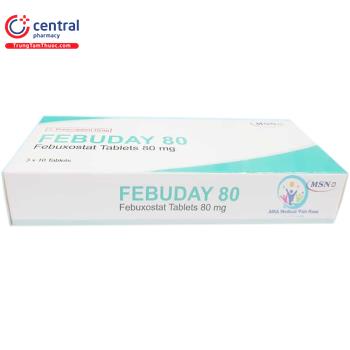 [CHÍNH HÃNG] Thuốc Febuday 80 - Giải pháp cho bệnh nhân mắc bệnh Gout