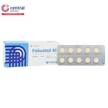Thuốc điều trị Gout Febustad 40: Công dụng, giá bán, lưu ý khi dùng