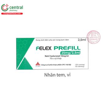 Thuốc Felex Prefill 10mg điều trị viêm khớp gối, viêm quanh khớp vai