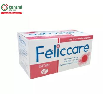 Thuốc Feliccare- điều trị thiếu máu do thiếu sắt ở phụ nữ có thai.