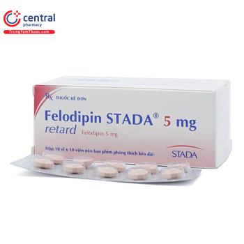 [CHÍNH HÃNG] Thuốc Felodipin Stada 5mg Retard điều trị tăng huyết áp