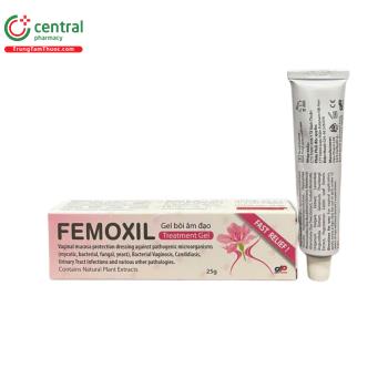 Femoxil Gel 25g - Hỗ trợ điều trị viêm phụ khoa, nấm ngứa âm đạo