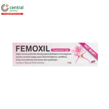Femoxil Gel 25g - Hỗ trợ điều trị viêm phụ khoa, nấm ngứa âm đạo