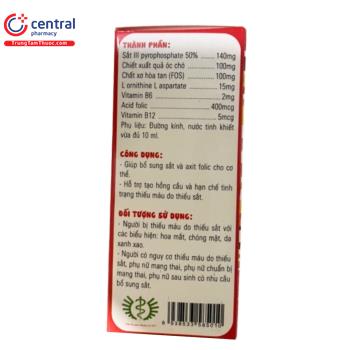Fenik giúp bổ sung sắt, acid folic và dự phòng thiếu máu do thiếu sắt