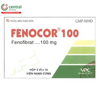 Thuốc Fenocor 100 điều trị rối loạn lipoprotein huyết type IIa, IIb ...
