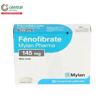Thuốc Fenofibrate 145mg Mylan Pharma điều trị rối loạn lipid máu