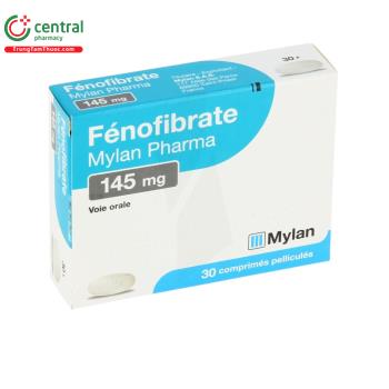 Thuốc Fenofibrate 145mg Mylan Pharma điều trị rối loạn lipid máu