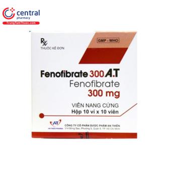 Thuốc Fenofibrate 300 A.T điều trị tăng triglycerid, cholesterol máu