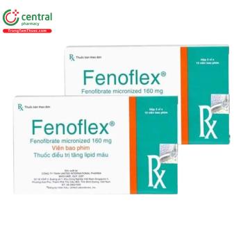 Thuốc Fenoflex 160mg điều trị tăng lipid máu, giúp giảm LDL-cholesterol