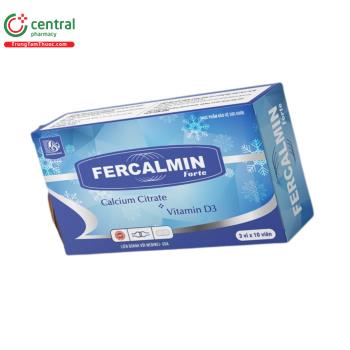 Fercalmin Forte bổ sung canxi, ngăn chặn loãng xương, còi xương