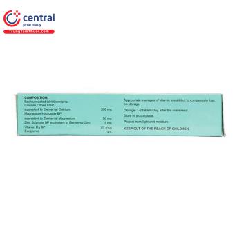 Viên uống bổ sung Canxi Fercalmin (hộp 30 viên): liều dùng, cách dùng
