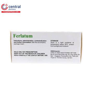 [CHÍNH HÃNG] Thuốc Ferlatum 40mg - thuốc bổ sung sắt