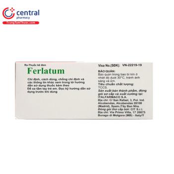 [CHÍNH HÃNG] Thuốc Ferlatum 40mg - thuốc bổ sung sắt