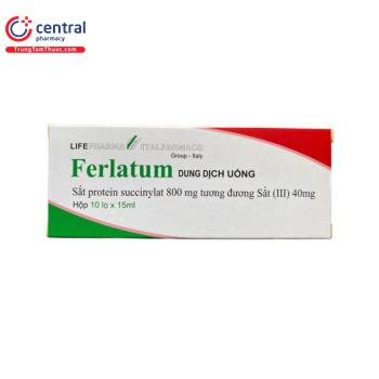 [CHÍNH HÃNG] Thuốc Ferlatum 40mg - thuốc bổ sung sắt