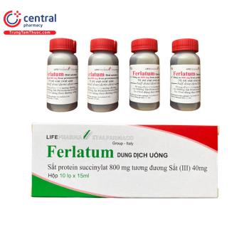 [CHÍNH HÃNG] Thuốc Ferlatum 40mg - thuốc bổ sung sắt