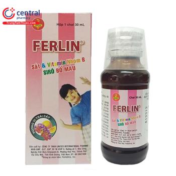 Thuốc Ferlin 30ml điều trị bệnh thiếu máu do thiếu sắt