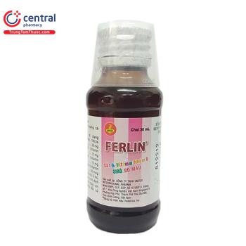 Thuốc Ferlin 30ml điều trị bệnh thiếu máu do thiếu sắt