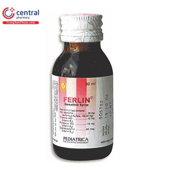 Thuốc Ferlin 30ml điều trị bệnh thiếu máu do thiếu sắt