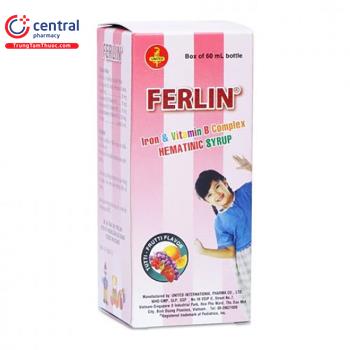 Thuốc Ferlin 60ml - Phòng ngừa và điều trị thiếu sắt ở trẻ em