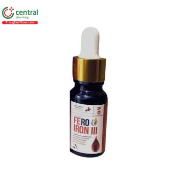 Thuốc Fero Iron III Tradiphar 10ml (nhỏ giọt) - Bổ sung sắt và acid folic