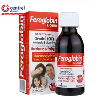 [CHÍNH HÃNG] Thuốc sắt dạng nước Feroglobin Liquid 200ml