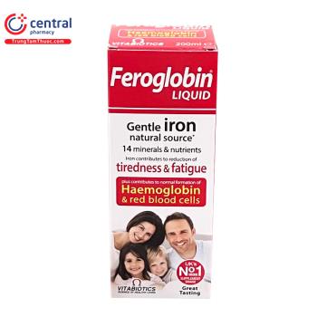 [CHÍNH HÃNG] Thuốc sắt dạng nước Feroglobin Liquid 200ml