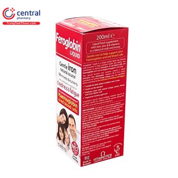 [CHÍNH HÃNG] Thuốc sắt dạng nước Feroglobin Liquid 200ml