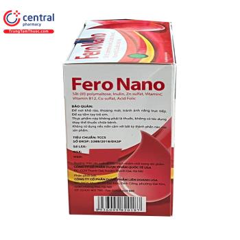 Thuốc bổ sung sắt Fero Nano: Cách dùng - liều dùng, lưu ý khi sử dụng