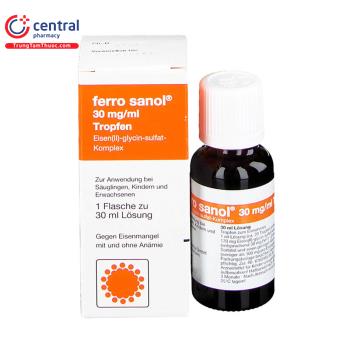 [CHÍNH HÃNG] Ferro Sanol 30mg Tropfen - Sắt hữu cơ nhỏ giọt cho bé