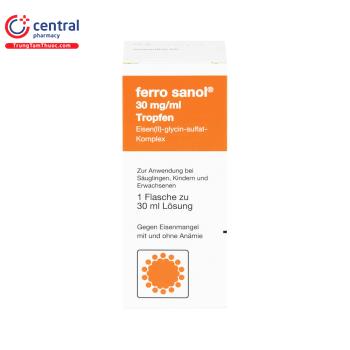 [CHÍNH HÃNG] Ferro Sanol 30mg Tropfen - Sắt hữu cơ nhỏ giọt cho bé