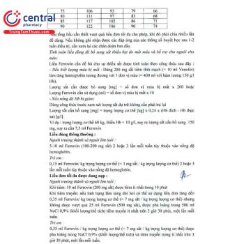 [CHÍNH HÃNG] Thuốc Ferrovin 100mg/5ml - Phòng và điều trị thiếu máu