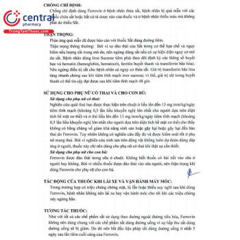 [CHÍNH HÃNG] Thuốc Ferrovin 100mg/5ml - Phòng và điều trị thiếu máu