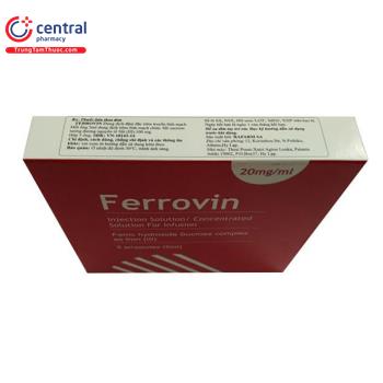 [CHÍNH HÃNG] Thuốc Ferrovin 100mg/5ml - Phòng và điều trị thiếu máu