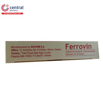 [CHÍNH HÃNG] Thuốc Ferrovin 100mg/5ml - Phòng và điều trị thiếu máu