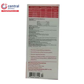 [CHÍNH HÃNG] Thuốc Ferrumplus 120ml bổ sung sắt và vitamin cho bà bầu