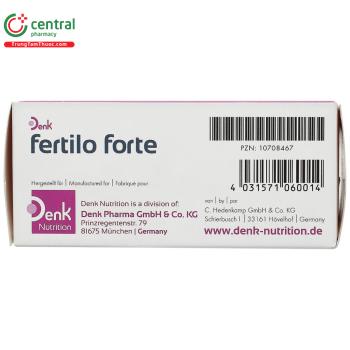 Fertilo Forte Denk hỗ trợ trong nâng cao sức khỏe cho đối tượng nam giới