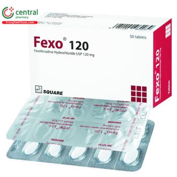 Thuốc Fexo 120 Square - Chỉ định điều trị triệu chứng viêm mũi dị ứng