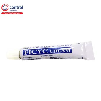 Thuốc Ficyc Cream (Acyclovir 5g): tác dụng, liều dùng, cách dùng